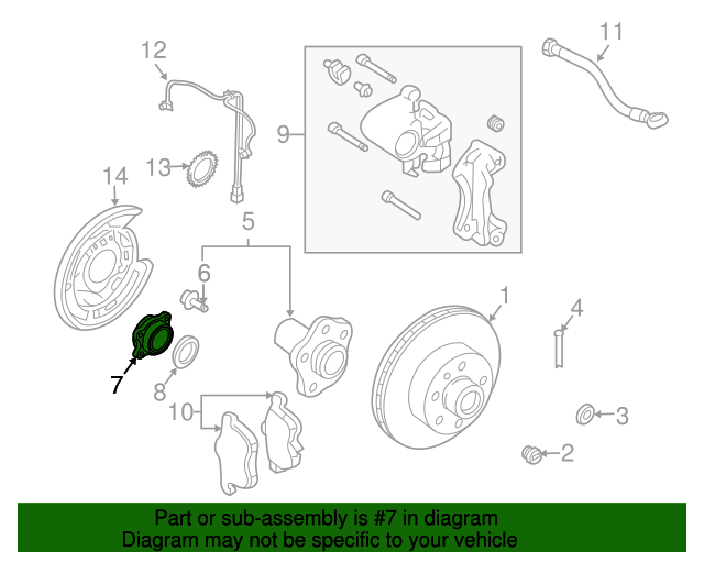 2003-2007 Infiniti G35 Rear Wheel Bearing 43210-AL505 | OEM Parts Online