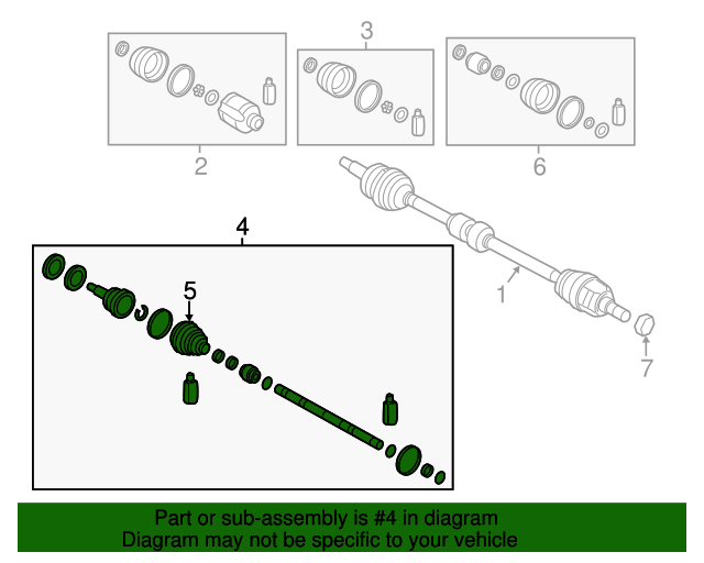49526-H9300 - Outer Cv Joint 2018-2021 Kia Rio | Kia.Parts Store