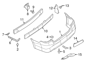 26565-5C000 - Reflector 2009-2023 Nissan | Nissan Parts & Accessories ...