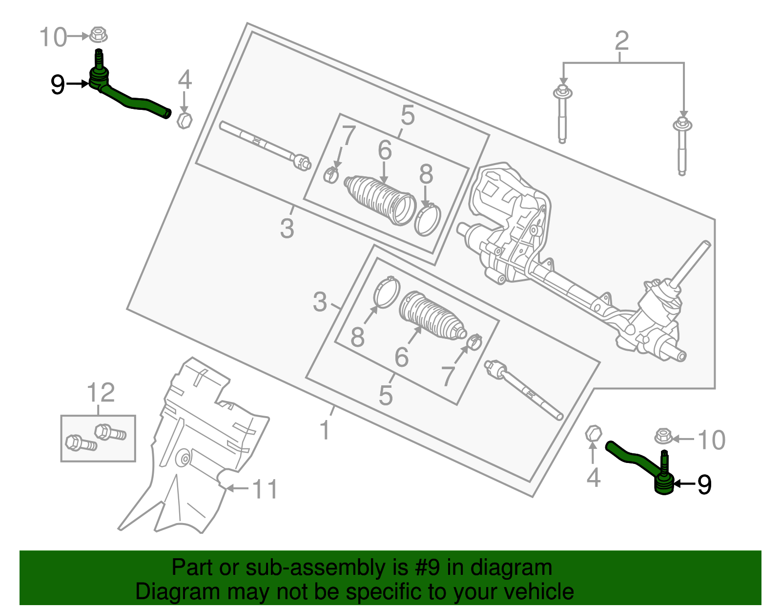 MEF-235 - Motorcraft™ Outer Tie Rod 2013-2020 Ford | Big 3 Auto Parts