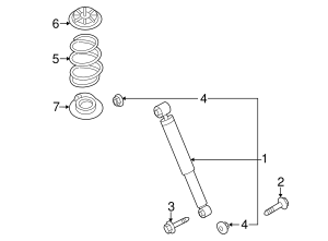 2017-2019 Nissan Rogue Spring Rear Suspension 55020-4BA1E | QuirkParts