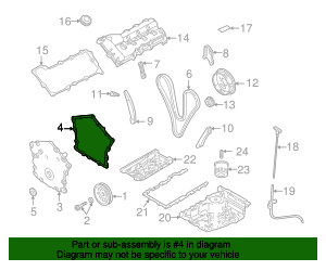 1998-2010 Mopar Timing Cover Gasket 4792005AC | TascaParts.com