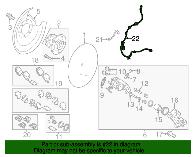 4670B403 - Rear Speed Sensor 2013-2016 Mitsubishi | Mitsubishi Direct Parts