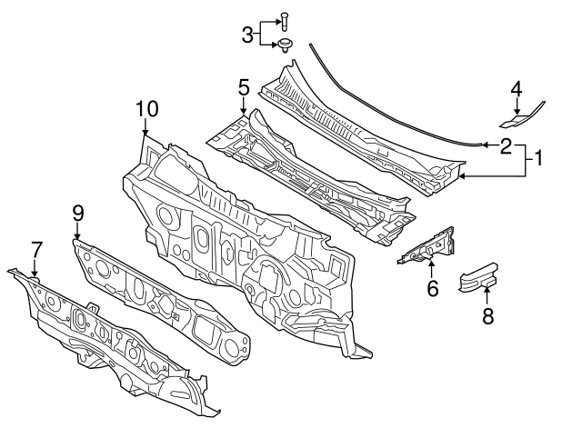 2014-2016 Kia Cadenza Side Cover - Driver's Side (LH) 86153-3R000 ...