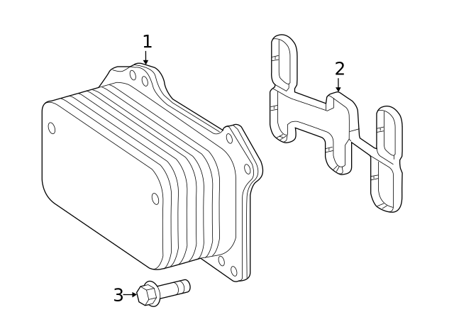 264-188-00-00 - Oil Cooler Mercedes-Benz USA Parts