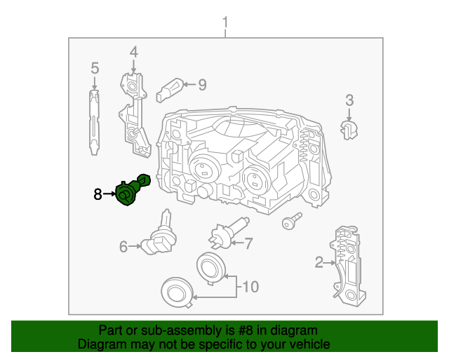2010-2013 Land Rover LR4 Signal Lamp Bulb LR014111 | OEM Parts Online