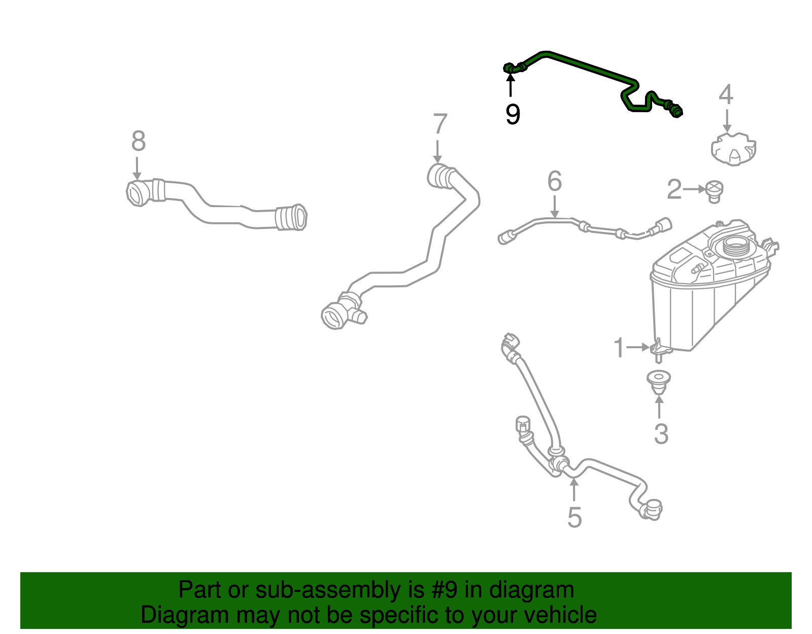 17129844478 - 2017-2020 BMW Upper Pipe (17-12-9-844-478) | BMW of South ...