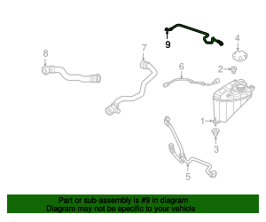 17-12-9-844-478 - Upper Pipe 2017-2020 BMW | BMW OEM Parts