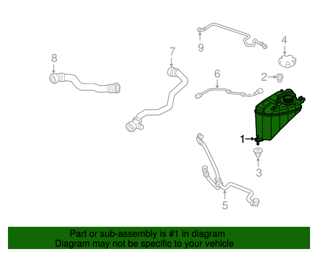 17139846642 - 2016-2024 BMW Reservoir Tank (17-13-9-846-642) | BMW of ...