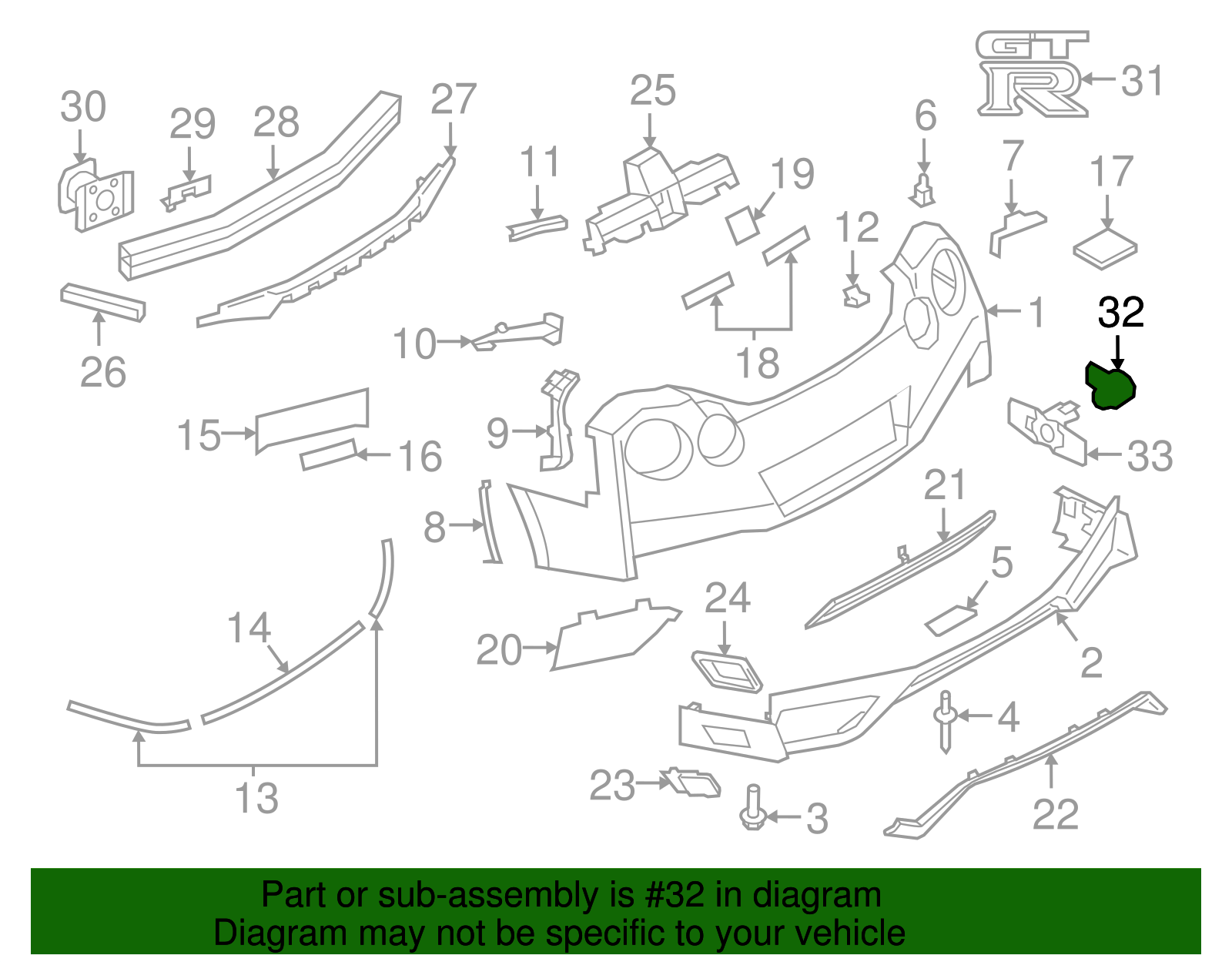 2016-2024 Nissan Park Sensor 28438-5ZA0B | Nissan Parts Central
