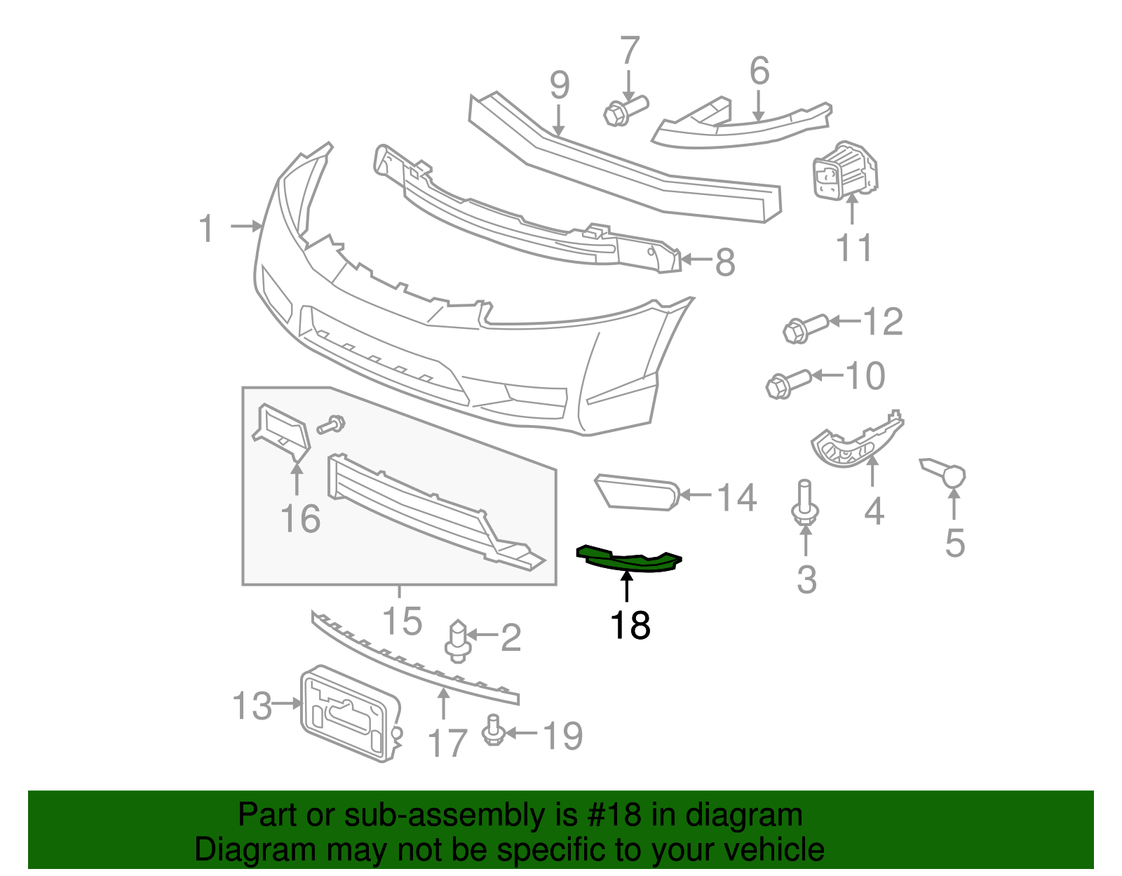 71118-SNE-A50 - 2009-2011 Honda Civic - Spoiler L Front Bumper Air ...