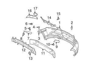 2004-2011 GM Bumper Cover Bolt 94520220 | OEM Parts Online