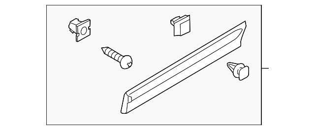 2011-2015 Kia Sorento Body Side Molding 87732-2P000 | OEM Parts Online