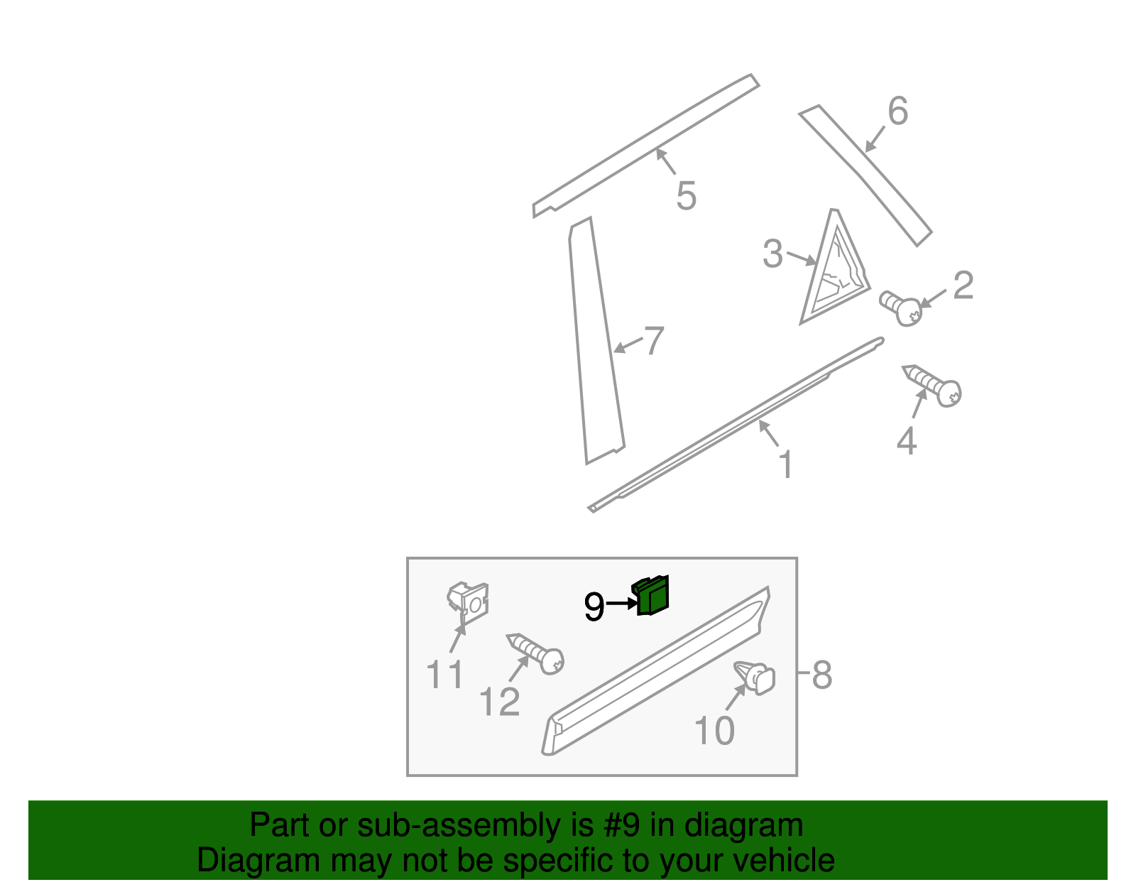 87756-2E000 - Rocker Molding Clip 2004-2025 Kia | Kia.Parts Store