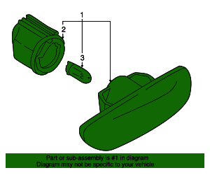 8663867 - Side Marker Light 2001-2007 Volvo | AutoNationParts.com