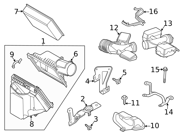 2020-2024 Ford Air Filter LC3Z-9601-A | OEM Parts Online