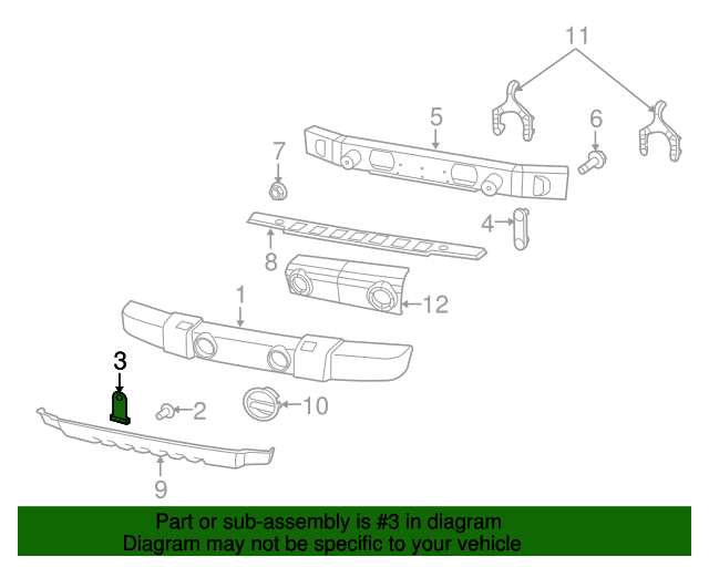 2007-2018 Jeep Bumper Cover Support Bracket 68003332AA | TascaParts.com