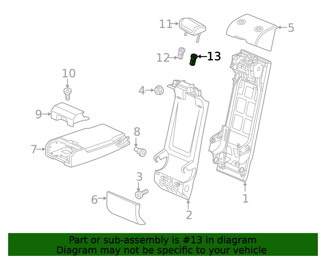 8W0-886-919-A-LV8 - Headrest Guide 2018-2023 Audi | Audi OEM Parts