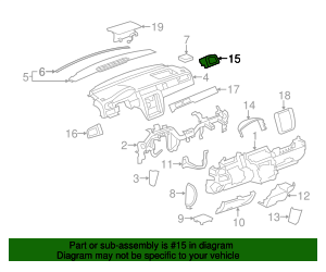 2007-2014 GM Trim Plate 20935559 GM | GMPartsDirect.com