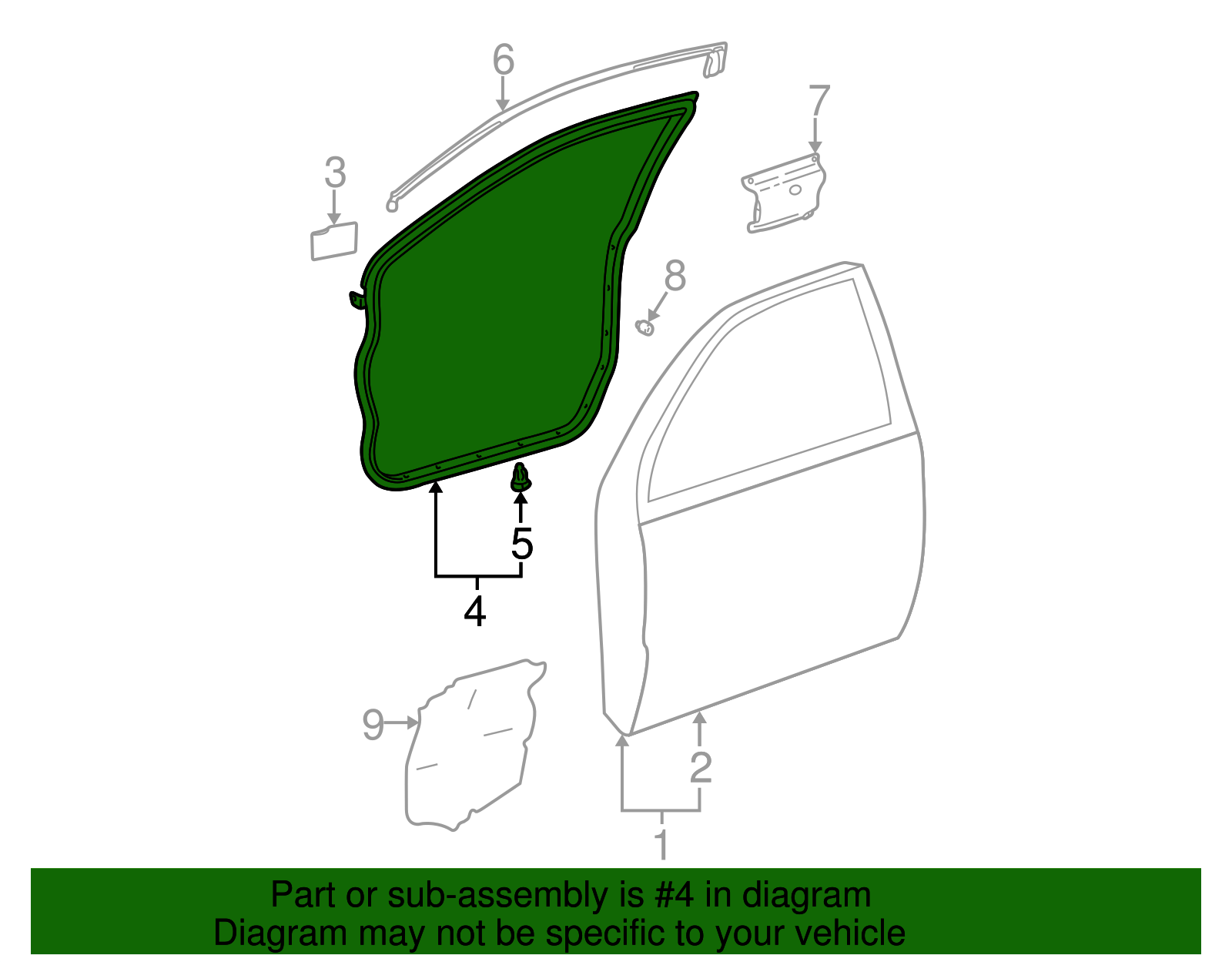 67862-33050 - 2002-2006 Lexus - Door Weather-Strip | Discount Parts Monster