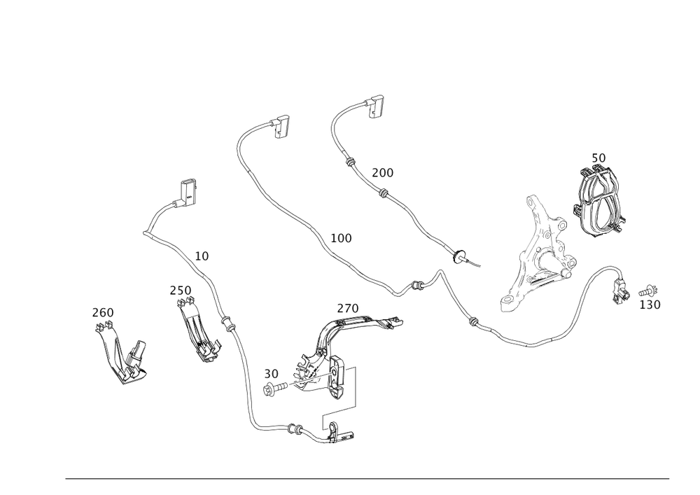 2012-2020 Mercedes-Benz Rotational Speed Sensor 172-540-06-17 | MB OEM ...