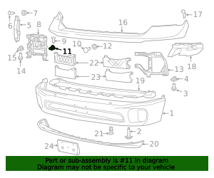 2001-2021 Mopar Bumper Bracket U-Nut 6510185AA-MOPAR | TascaParts.com