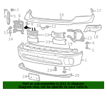 2001-2021 Mopar Bumper Bracket U-Nut 6510185AA-MOPAR | TascaParts.com