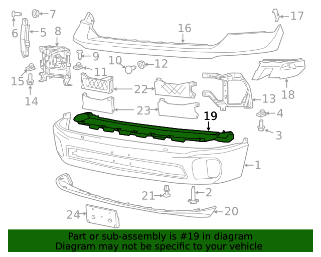 2013-2022 Ram Reinforce 68104942AD | TascaParts.com