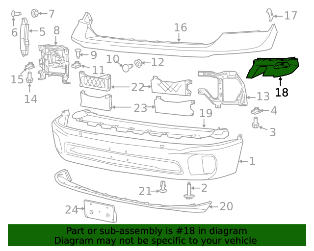 2013-2023 Ram Bracket 68104944AD | Mopar Parts Canada