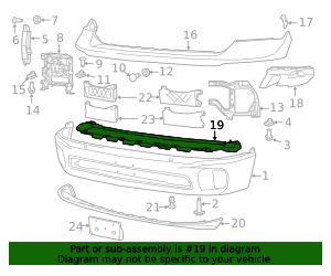 2013-2022 Ram Reinforce 68104942AD | TascaParts.com