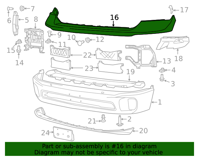 2013-2020 Ram Upper Cover 68197697AA | TascaParts.com