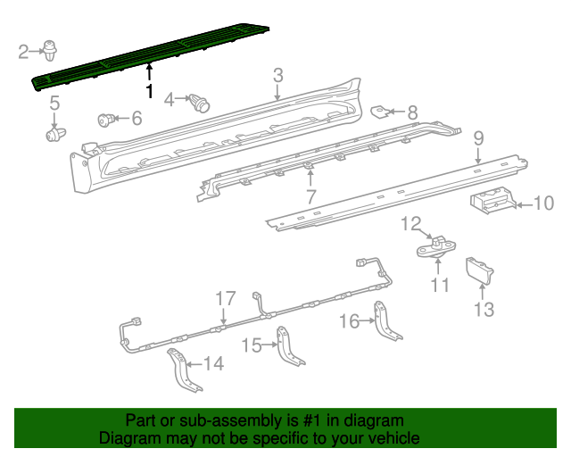 2010-2023 Lexus GX460 Step Pad 51772-60170 | OEM Vehicle Parts