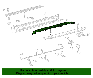 51779-60150 - Running Board Cap 2010-2023 Lexus GX460 | AutoNationParts.com