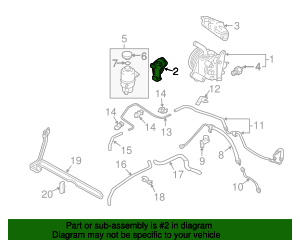 MN163802 - Power Steering Pump Mount Bracket - 2004-2011 Mitsubishi ...
