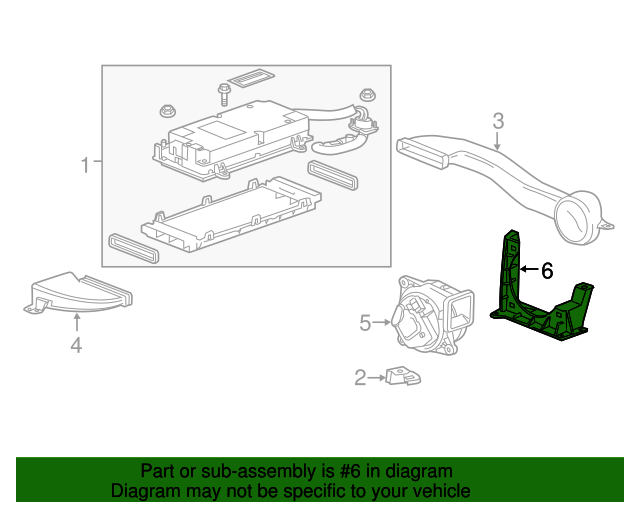 2011-2016 GM Drive Motor Generator Battery Bracket 22740954 ...