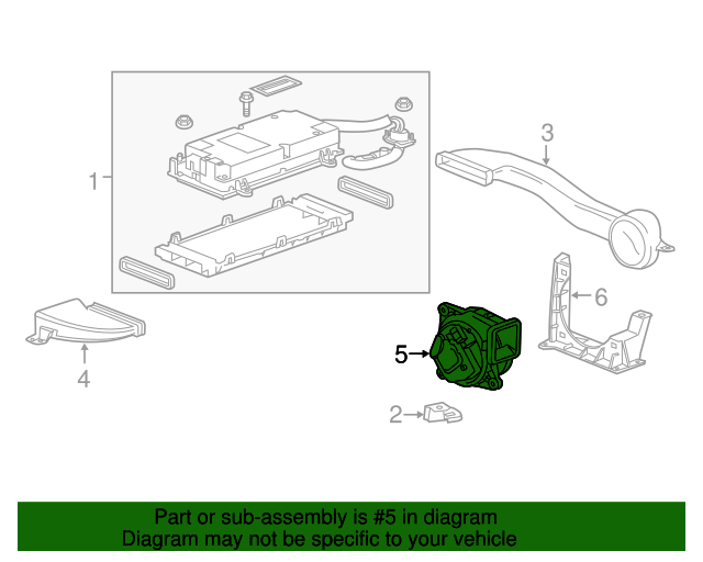 2011-2019 GM Drive Motor Control Cooling Fan 13521273 GM ...