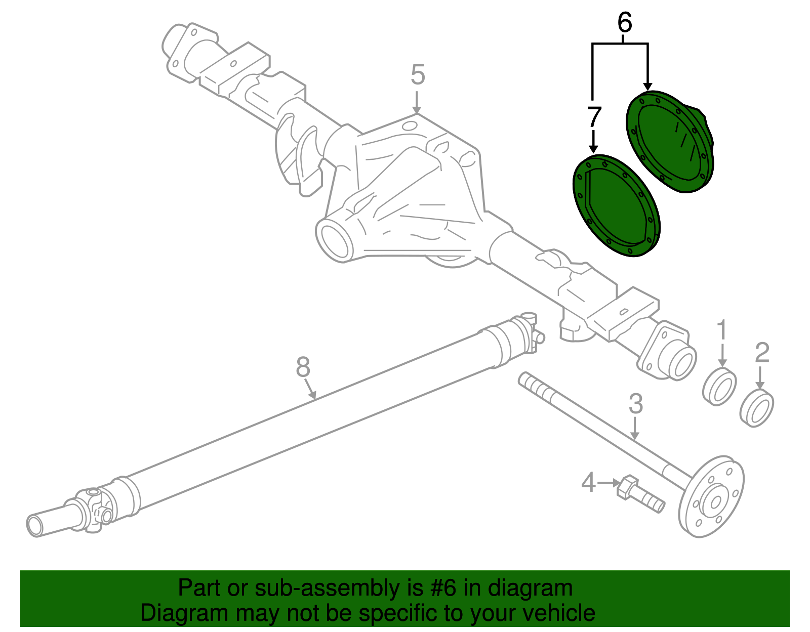2005-2017 GM Rear Axle Housing Cover Kit with Gasket and Bolts 19133285 ...
