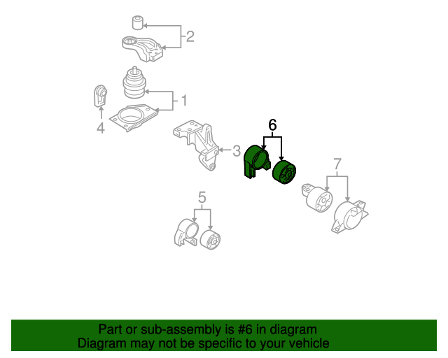 21930-1G000 - Engine Mount 2006-2011 Hyundai Accent | AutoNationParts.com