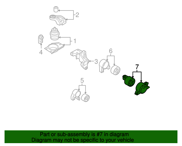 21830-1G200 - Trans Mount - 2006-2011 Hyundai Accent | World OEM Parts ...
