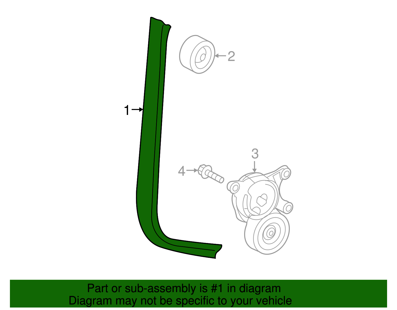 2017-2019 Infiniti QX30 Serpentine Belt 11720-5DD0A | Infiniti OEM ...