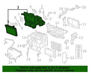 2017-2018 Audi Evaporator 4M1-820-023-C | Audi USA Parts