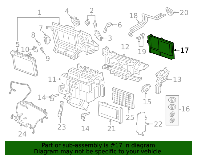 4M0-898-037-C - HVAC Heater Core 2017-2023 Audi | AutoNationParts.com