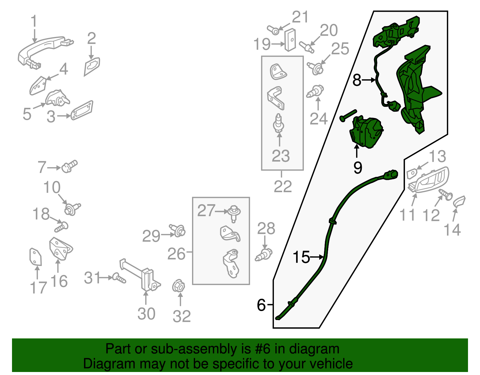 2012-2018 Ford Door Latch Assembly BF6Z-5421813-D | Varsity Ford