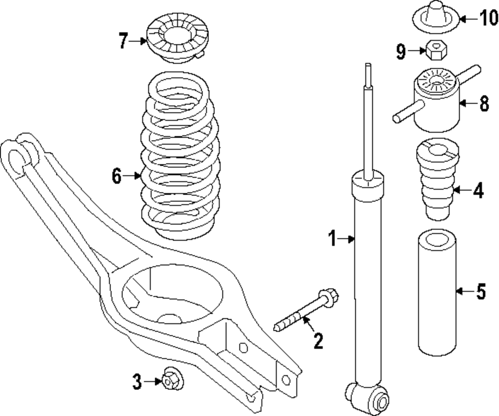 2024-2025 Hyundai Kona Electric Suspension Shock Absorber 55307-BFAM0 ...