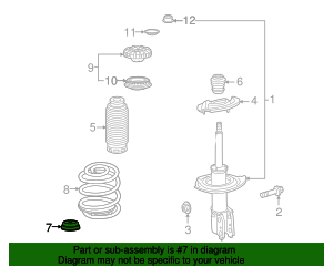 2010-2016 Cadillac SRX Front Suspension Mount Lower Cup 25956854 ...