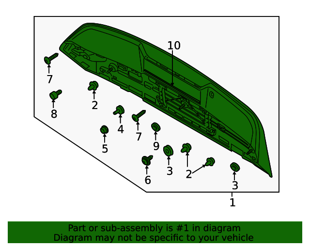31449340 - Spoiler 2019-2022 Volvo XC40 | AutoNationParts.com