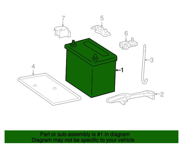 Lexus OEM Vehicle Battery Part# 28800-66021 | OEM Vehicle Parts