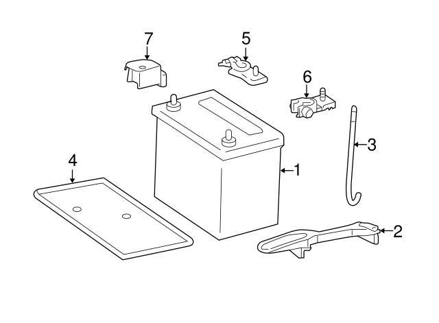 Lexus OEM Vehicle Battery Part# 28800-66021 | OEM Vehicle Parts