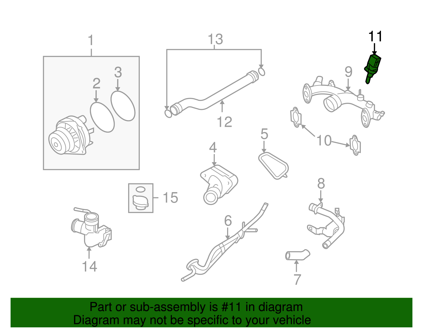 1995-2020 Infiniti Coolant Temp Sensor 22630-ED000 | OEM Parts Online