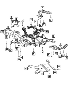 2021-2024 Jeep Reinforcement Plate, Left 68517413AB | Mopar eStore